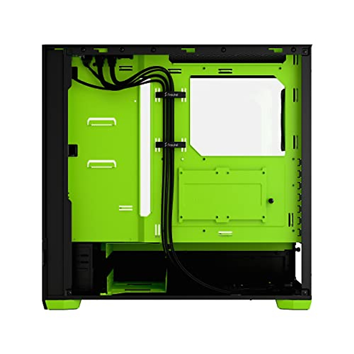 Fractal Design Pop Air RGB Green Core - Tempered Glass Clear Tint - Honeycomb Mesh Front – TG Side Panel - Three 120 mm Aspect 12 RGB Fans Included – ATX High Airflow Mid Tower PC Gaming Case