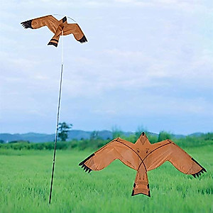 decor Garden Bird Repellent Eagle Kite,Bird Scarer Repeller Flying Kite,Hawk Bird Scarer Kite for Outdoor Garden Farm Yard Decoration - Include 2M Kite Line