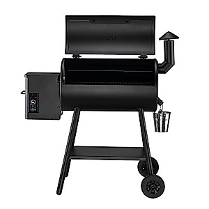Z GRILLS 5502H 8 in 1 Wood Pellet Portable Grill Smoker for Outdoor BBQ Cooking with Digital Temperature Control and Storage Shelf, 538 Sq In