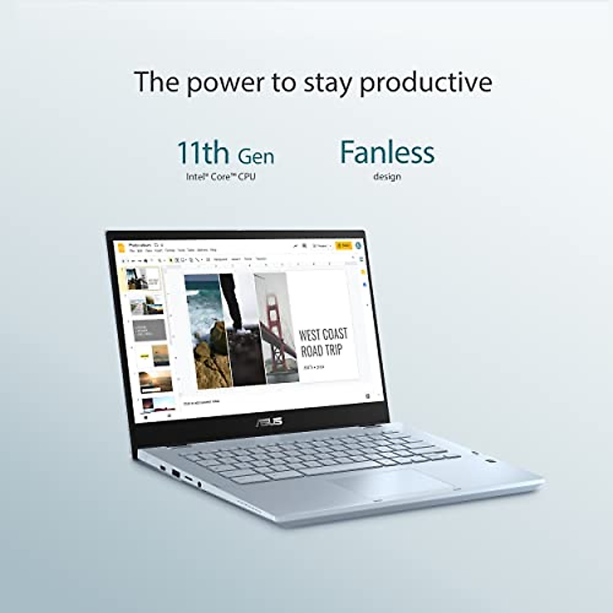 ASUS Chromebook Flip CX3, 14" Touchscreen Full HD NanoEdge Display, Intel Core i5-1130G7, 256GB PCIe SSD, 8GB RAM, Garaged Stylus, Backlit Keyboard, Wi-Fi 6, Chrome OS, AI Blue, CX3400FMA-DH586T-S