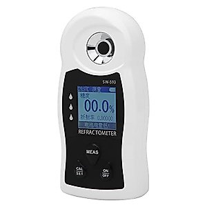 Saccharimeter, Accuracy Fast Measurement Speed Refractormeter with 1 X Instruction Manual for Farmer for Food for Fruit Sugar