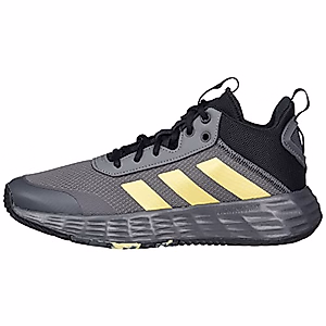 adidas Men's Ownthegame Shoes Basketball, Grey Five/Matte Gold/Core Black, 11.5