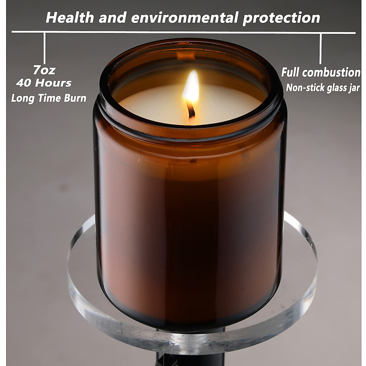 UOMNICUE Scented Candles,7oz Glass Jar Candles for Home Bedroom Scented, Handmade Natural Soy Wax Scented Candle Gift for Women,Romantic Aromatherapy Candle Valentines Day,Mother's Day Gifts for Her