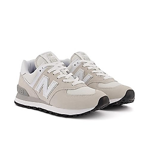 New Balance Women's 574 Core Sneaker, Nimbus Cloud/White, 8.5