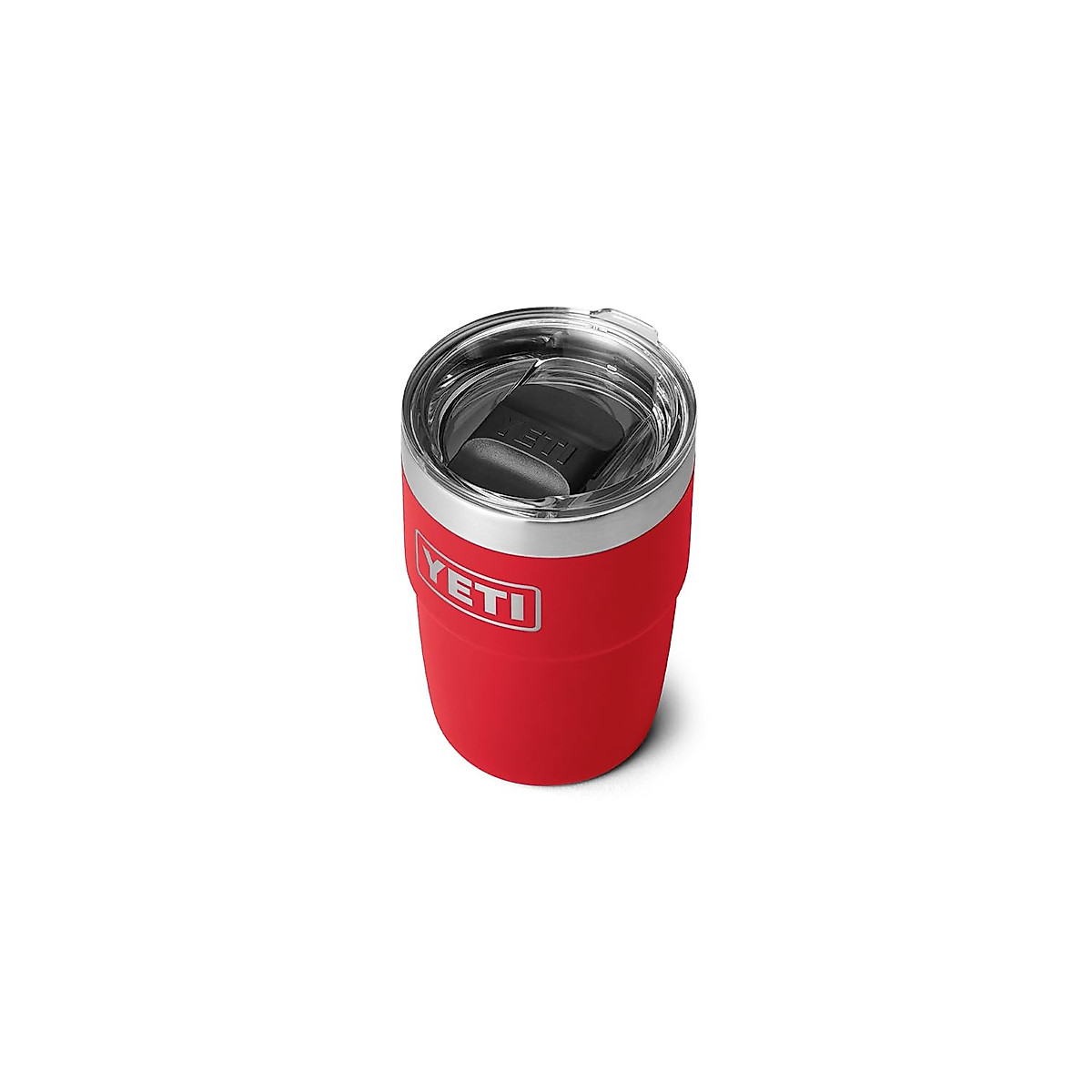 YETI Rambler 8 oz Stackable Cup, Stainless Steel, Vacuum Insulated Espresso Cup with MagSlider Lid, Rescue Red