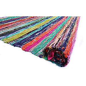 Handmade Braided Chindi Rug, Rag Rug, Area Rug, Carpet Rug, Runner Rug 3x5 Ft, 4x6 Ft, 5x7 Ft, Carpet Rug (4x6 Ft (28x72 Inch))