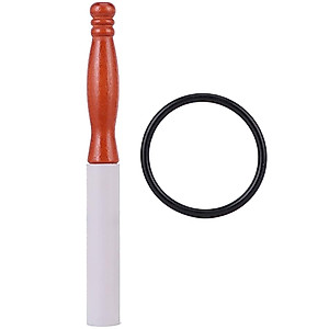 Singing Bowl Mallet,Rubber O-rings Rod Wooden Handle Stick for Crystal Sound Bowls Accessories Performance Accessory