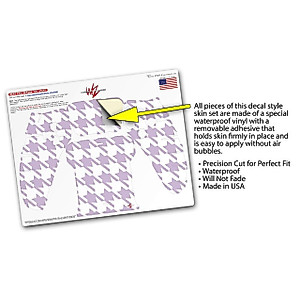 WraptorSkinz Skin Wrap compatible with Sony PS5 DualSense Controller Houndstooth Lavender (CONTROLLER NOT INCLUDED)