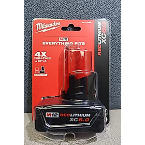 Milwaukee 48-11-2460 M12 REDLITHIUM XC6.0 Extended Capacity Battery Pack