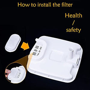 Cozyieland Cat Water Fountain Filters, 4 Pack Replacement Filters with 2 Pre-Filter Sponges