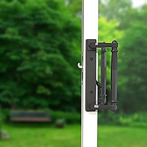 House Guard 20001 Series Patio Door Lock and Handle Set with Key Choices That Add a Unique Signature to Your Patio Doors Glass Sliding Door Handle(Black)
