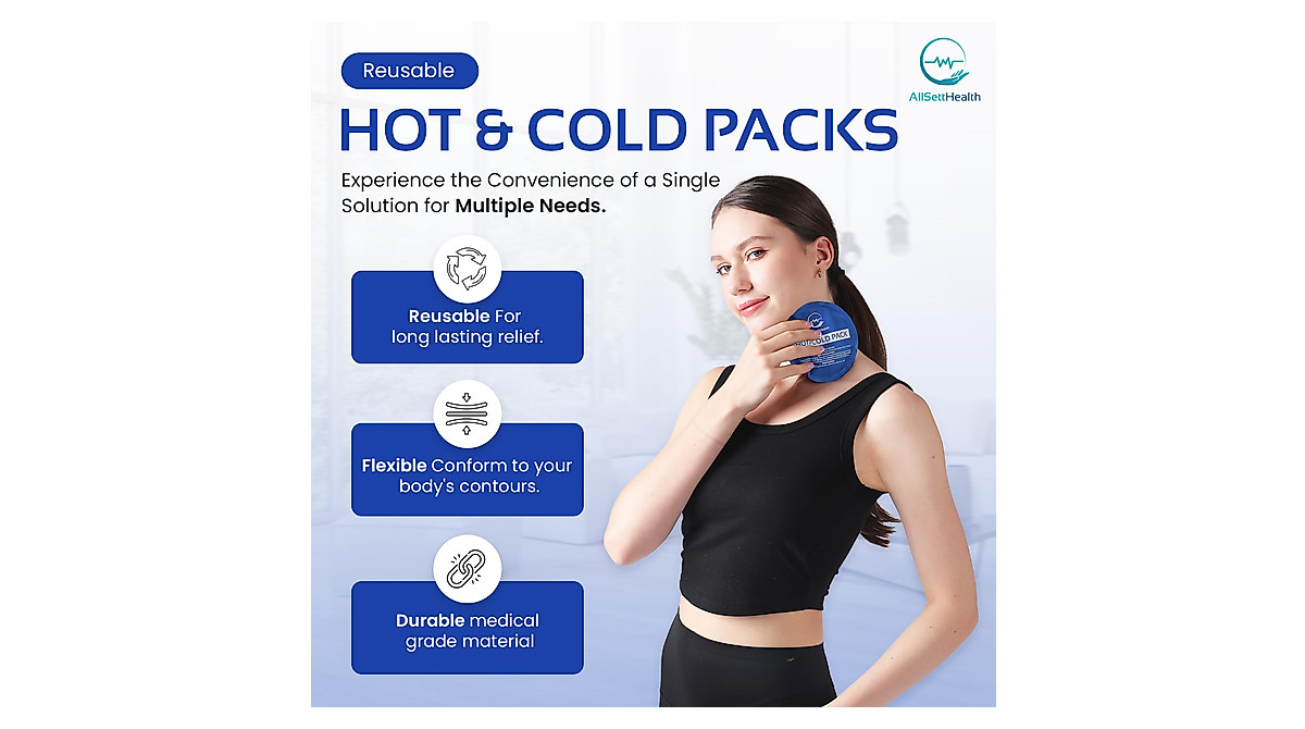 Reusable Hot and Cold Ice Packs for Injuries - Multi Shape & Size Relief