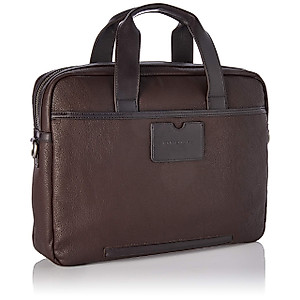 Tommy Hilfiger mens Tommy Hilfiger Leo BRIEFCASE, Dark Chocolate, OS US