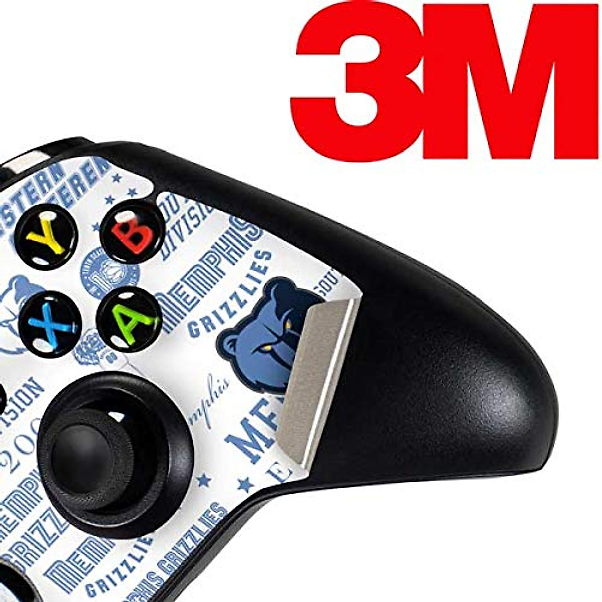 Skinit Decal Gaming Skin Compatible with Xbox One Controller - Officially Licensed NBA Memphis Grizzlies Historic Blast Design