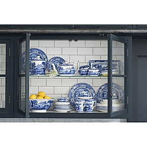 Spode Blue Italian Square Dish | 10 Inch Baking Dish for Serving Lasagna, Casserole, and Vegetables | Made from Fine Porcelain | Microwave and Dishwasher Safe