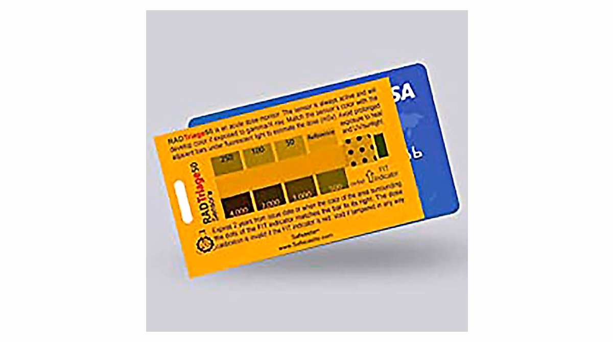 RADTriage Personal Radiation Detector Wallet-Size Military-Grade Safety