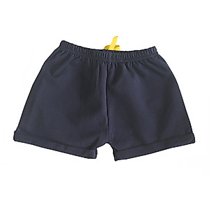 C&X Toddler Boys and Girls Cotton Shorts,2 Pack Shorts for Kids 12M - 5 Years (Navy-Grey, 2T)