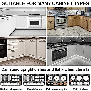 Pull Out Cabinet Drawer Organizer 2-Tier 304 Stainless Steel Wire Basket Pull Out Shelf Storage Organizer Heavy Duty Telescopic Shelving Slide Out Storage for Kitchen Base Cabinet, Cupboard, Pantry (B