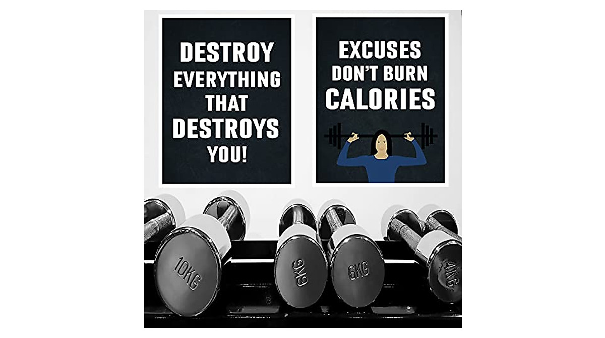 Motivational Gym Posters - Inspiring Home & Workout Room Decor