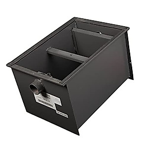 Wentworth 30 Pound Commercial Grease Trap Interceptor for Restaurant Under Sink Kitchen, 15 GPM, WP-GT-15