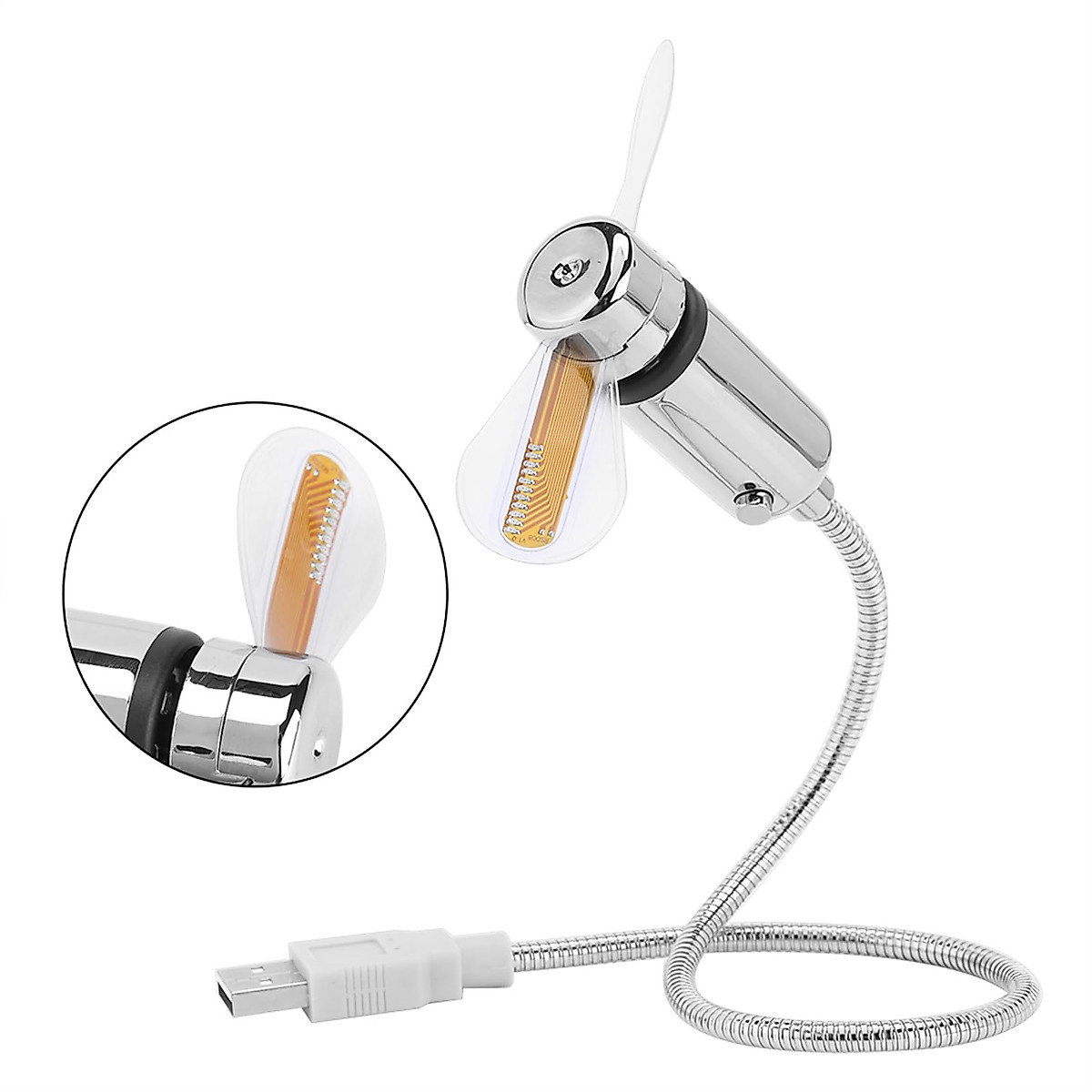 Oumij USB LED RGB Programmable Fan Flexible LED Programmable Message Display Mini RGB USB Fan for PC Notebook Laptop