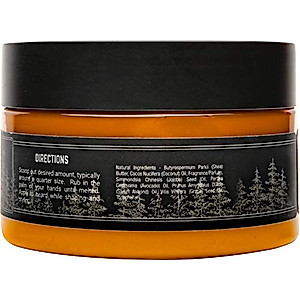 Live Bearded: Beard Butter - Tombstone - Leave in Conditioner for Beards - 3 oz. - Moisturize, Style, Condition - All-Natural Ingredients with Shea Butter - Light to Medium Hold - Made in the USA