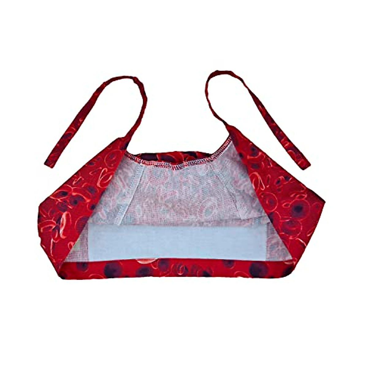 A Striking and Fashion-Forward Headwear with a Bold Skull Design and Red Platelet Accents