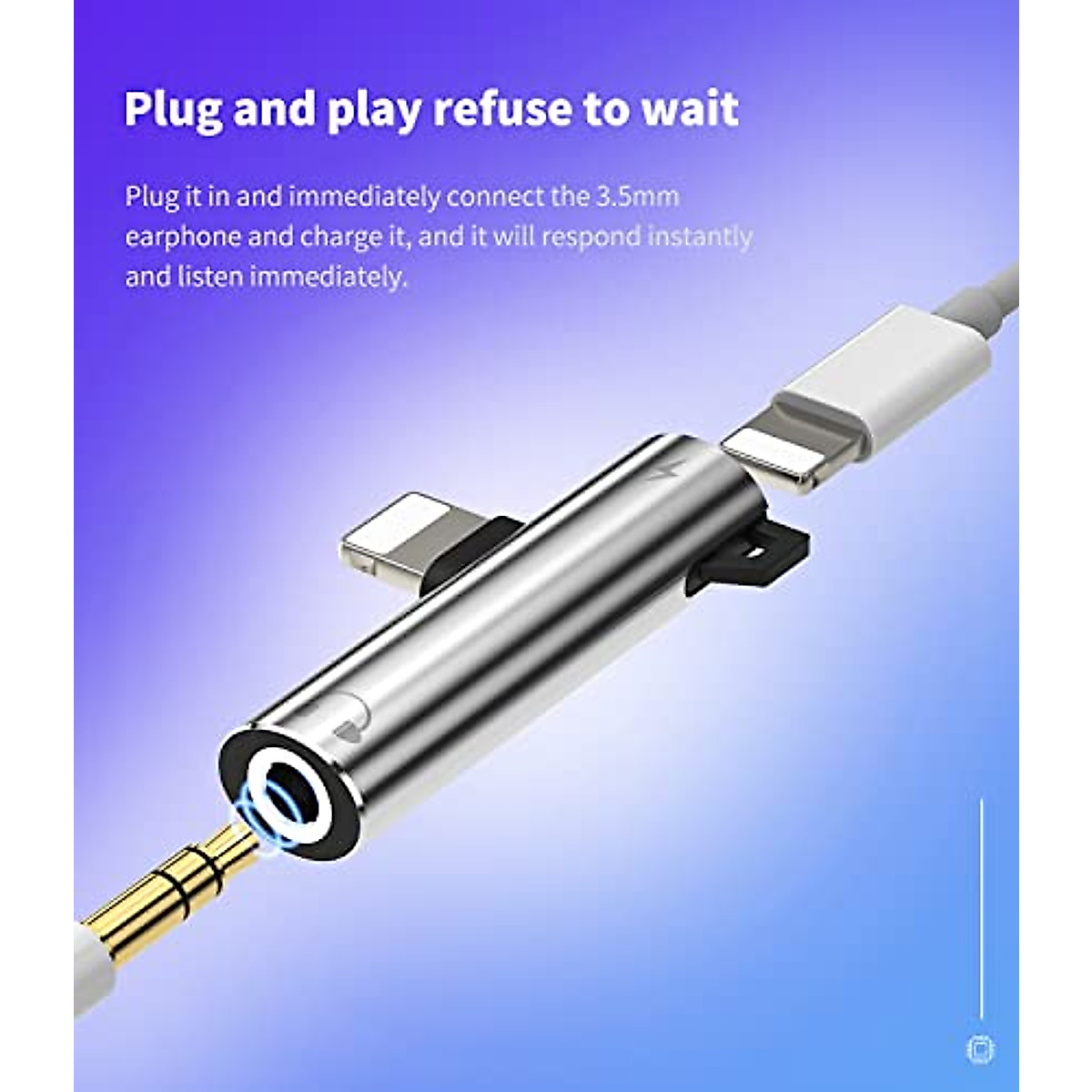 Headphone Adapter Lightning to 3.5mm Aux Audio Jack and Charging Extender Dongle Earphone Headset Splitter Compatible with Iphone 11 12 13 Mini Pro Max Xs Xr X 7 8 Plus Ipad Air Para Converter Earbud