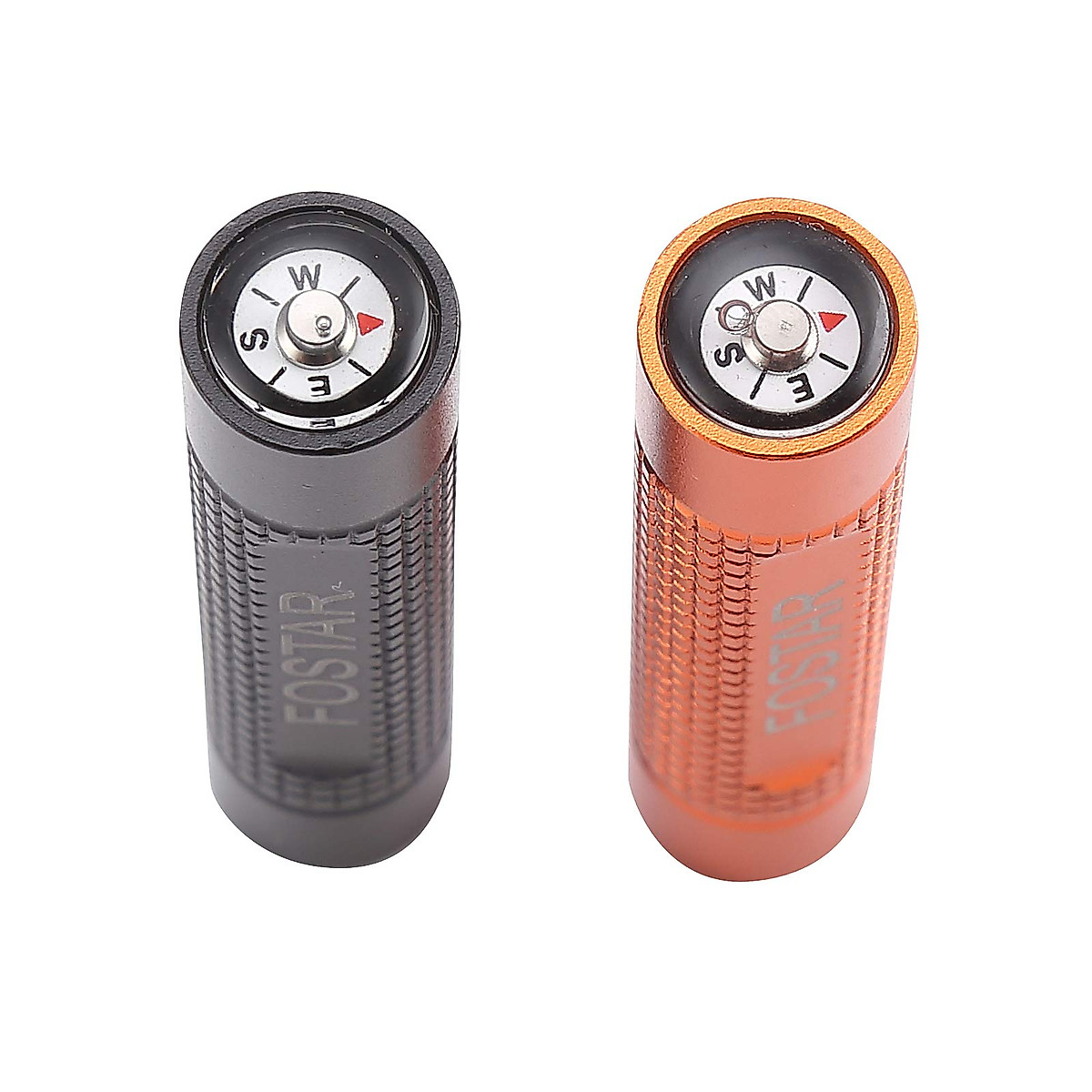 FOSTAR 2PCS Upgrade Ferro Rod Fire Starter，Replaceable Flint Fire Steel Rod, Great for Emergency Survival, Camping, Hiking, Bush-Craft, Hunting, Fishing, EDC, BBQ (Orange and Black)