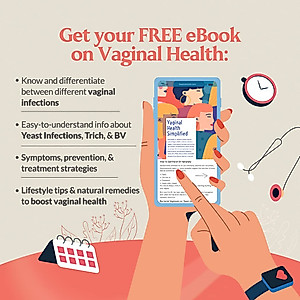 Vaginal PH Test Kit with Sterile Swabs and eBook - Vaginal PH Balance and Yeast Infection Test - Individually Packed BV Test Strips for Women - FSA HSA Approved Feminine PH Test Strips (10)