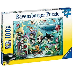 Ravensburger Underwater Wonders 100 Piece Jigsaw Puzzle for Kids - Fun and Educational Toy | Perfect Age Fit | Sustainable Wooden Pieces | Climate Pledge Friendly - 12972