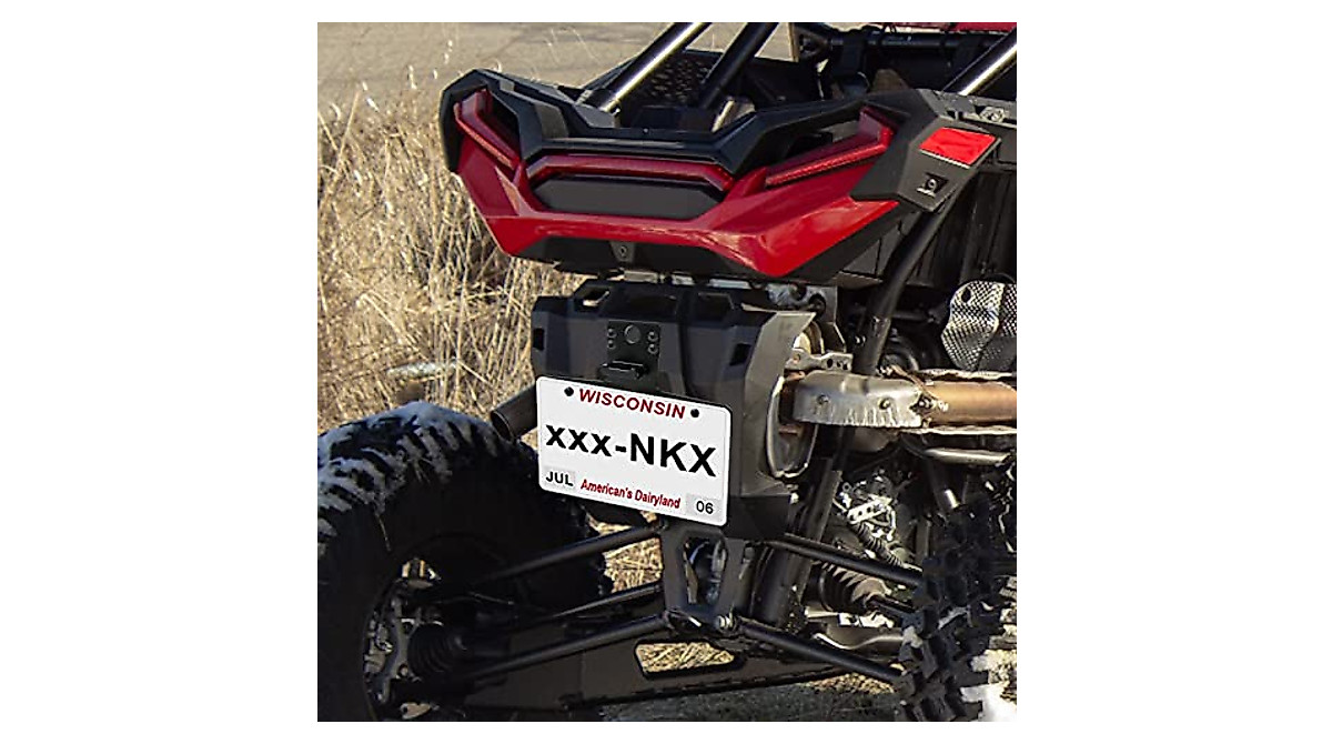 StarknightMT ATV UTV License Plate Holder with Light
