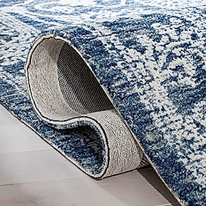 Safavieh Metro Collection 8' x 10' NaturalBlue MET806M Handmade Premium Wool Living Room Dining Bedroom Area Rug