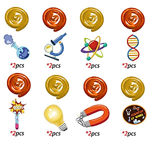 Scientist Hanging Swirl Decorations,Laboratory Decorations,DNA Decorations for Girls,Boys,Kids,Toddler and Adults,Home,Classroom,School(30Ct)