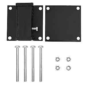 ECOTRIC 2" Bumper Hitch Reciver Bumper Adaptor RV Square Bumper for Bike Cargo Carrier Hitch Receiver Adapter