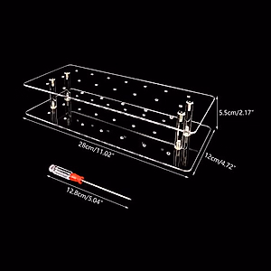 Cake Pop Display Holder, 21-Hole Acrylic Cake Lollipop Stand Lollipop Stand Holder Display for Weddings Showers Birthday Party Anniversary