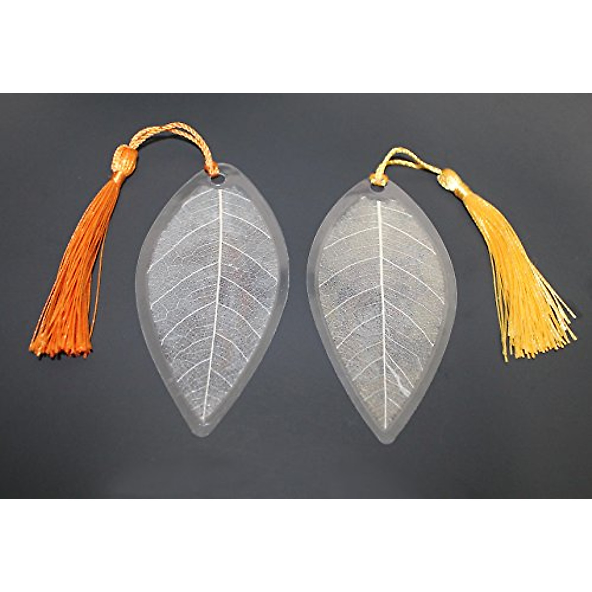 Lucore Tiger Painting Leaf Bookmarks -Made of Real Leaves - 2 Pcs Lucky Charm, Ornament, Hanging & Wall Decor, Art Decoration