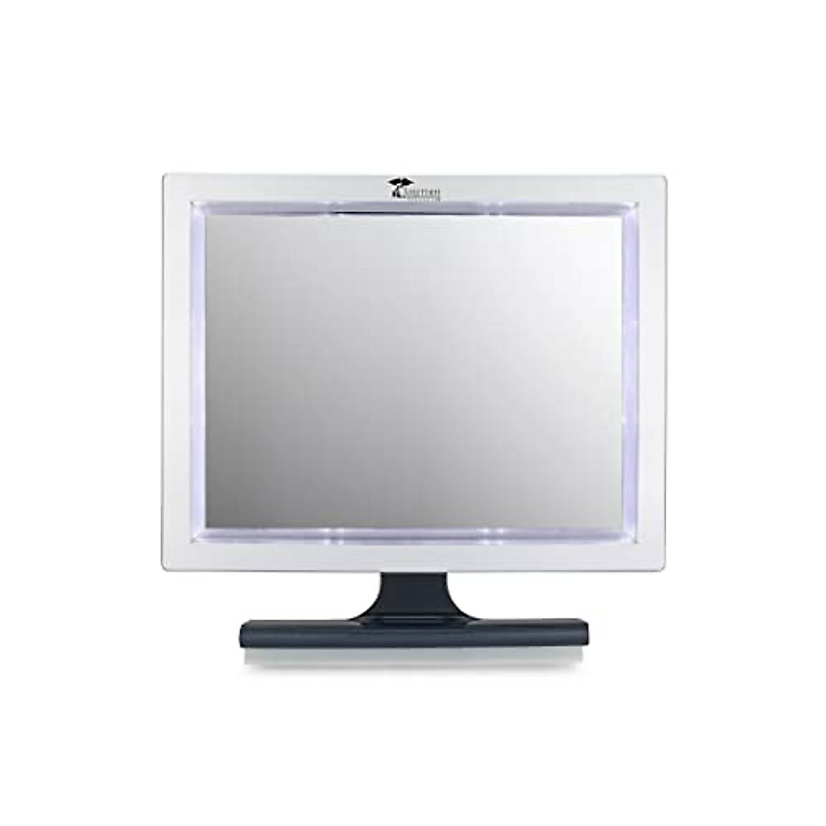 ToiletTree Products Deluxe LED Fogless Shower Mirror with Squeegee Anti-Fog Mirror - Adjustable Shaving Mirror with a Squeegee - Rust-Proof, Impact-Resistance Bathroom Shower Mirror