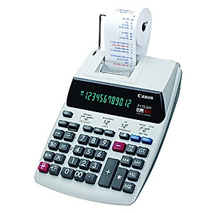 Canon Office Products 2204C001 Canon P170-DH-3 Desktop Printing Calculator with Currency Conversion, Clock & Calendar, and Time Calculation, Black/White/Silver, 14.60 Inch x 9.60 Inch x 3.00 Inch