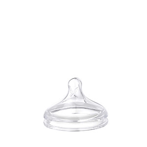 Lifefactory Stage 1 (0-3 Months) Wide Neck Silicone Nipple, 1-Pack, Clear, (LG8616)