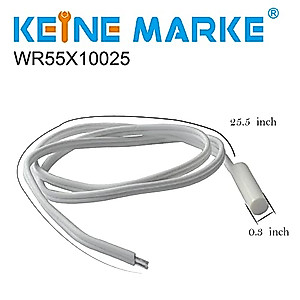 (Pack of 2) Quality WR55X10025 Refrigerator Temperature Sensor - Perfectly Fits GE and Hotpoint Refrigerator - Complete Replacement Part Number: 914093 AP3185407 PS304103 WR50X10027 (Pack of 2)