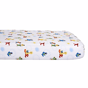 Expressions 3 Piece Toddler Bedding Set Sesame Street Standard Crib Bedding Set, Includes Soft Microfiber Reversible Comforter, Fitted Sheet, Pillowcase for Kids
