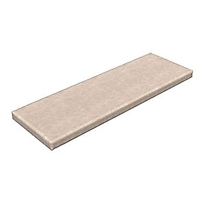 Ambesonne Faux Suede Bench Cushion, Digitally Printed Grunge Texture, Standard Size Foam Pad with Decorative Fabric Cover for Kitchen Bedroom Indoors & Outdoors, Cream, 45" x 15" x 2"