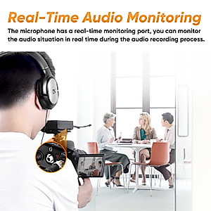 Wireless Lavalier Microphone, Comica CVM-WM200A 96-Channel UHF Wireless Lapel Microphone System for Cameras/XLR Camcorders Interview Youtube Video Recording, Dual Lav Mic with 394FT Transmission