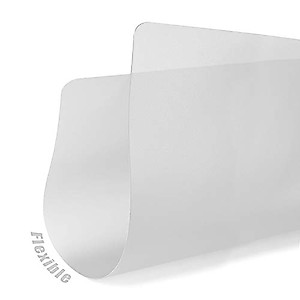 Fotouzy Flexible Plastic Cutting Boards for Kitchen, 4 Frosted Clear Cutting Mats 15 x 12 In, BPA-Free, Non-Porous, and Dishwasher Safe, Set of 4