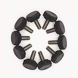 M4-0.7x10mm Thumb Screw Knobs Grip Thumb Screw Threaded Knurled Knobs Grip 10pcs