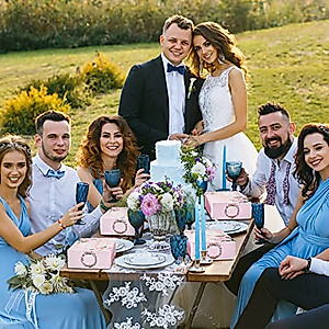 10 Pieces Bridesmaid Proposal Boxes with Crinkle Paper, Includes 8 for Bridesmaids, 1 for Maid of Honor, and 1 for Matron of Honor Stickers Bridesmaid Gift Boxes for Bridesmaid Gifts Bridal Parties