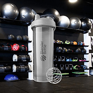 BlenderBottle Shaker Bottle Pro Series Perfect for Protein Shakes and Pre Workout, 32-Ounce, Pebble Grey