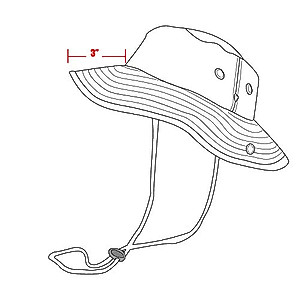 Bucket Hat Hiking Fishing Wide Brim UV Sun Protection Safari Unisex Boonie (Camel, Large/X-Large)