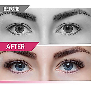 CarLary Lash Clusters, DIY Eyelash Extension, 40 Mini Glue Bonded Clusters Individual Lashes, Wispy Fluffy Reusable Artificial Natural Look for Cluster Lashes, C Curl Lashes Pack (Volume-12mm)